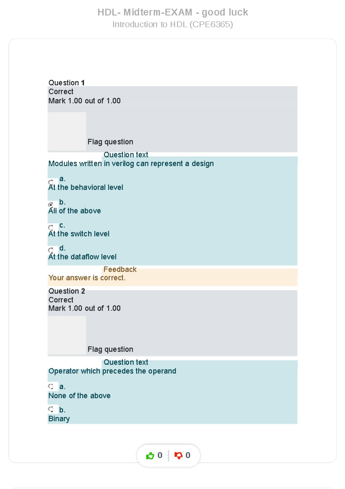 Hdl-midterm-exam-good-luck compress - HDL- Midterm-EXAM - good luck ...