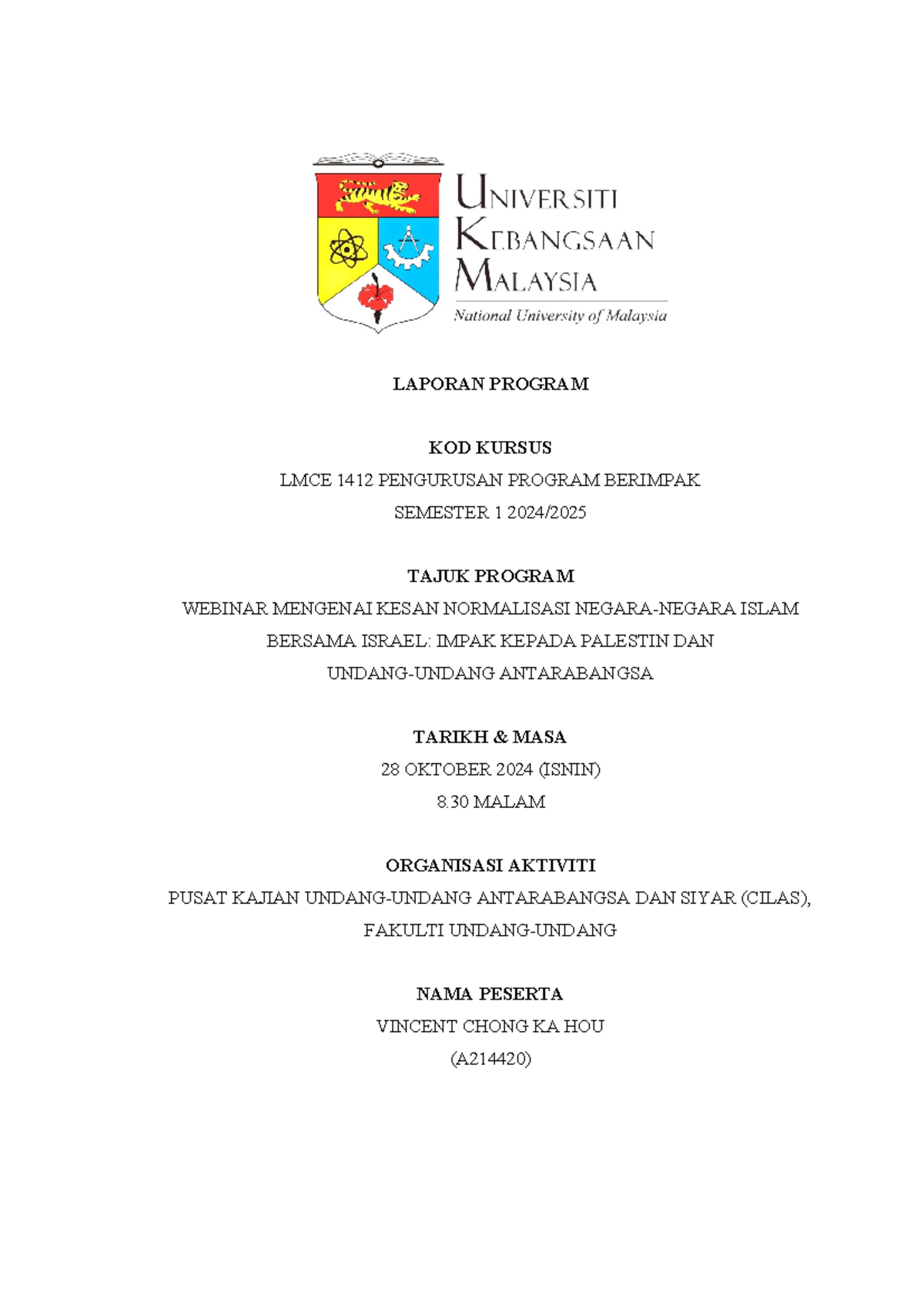 Template UKM Style - bm - for thesis and assignment (UKM students ...