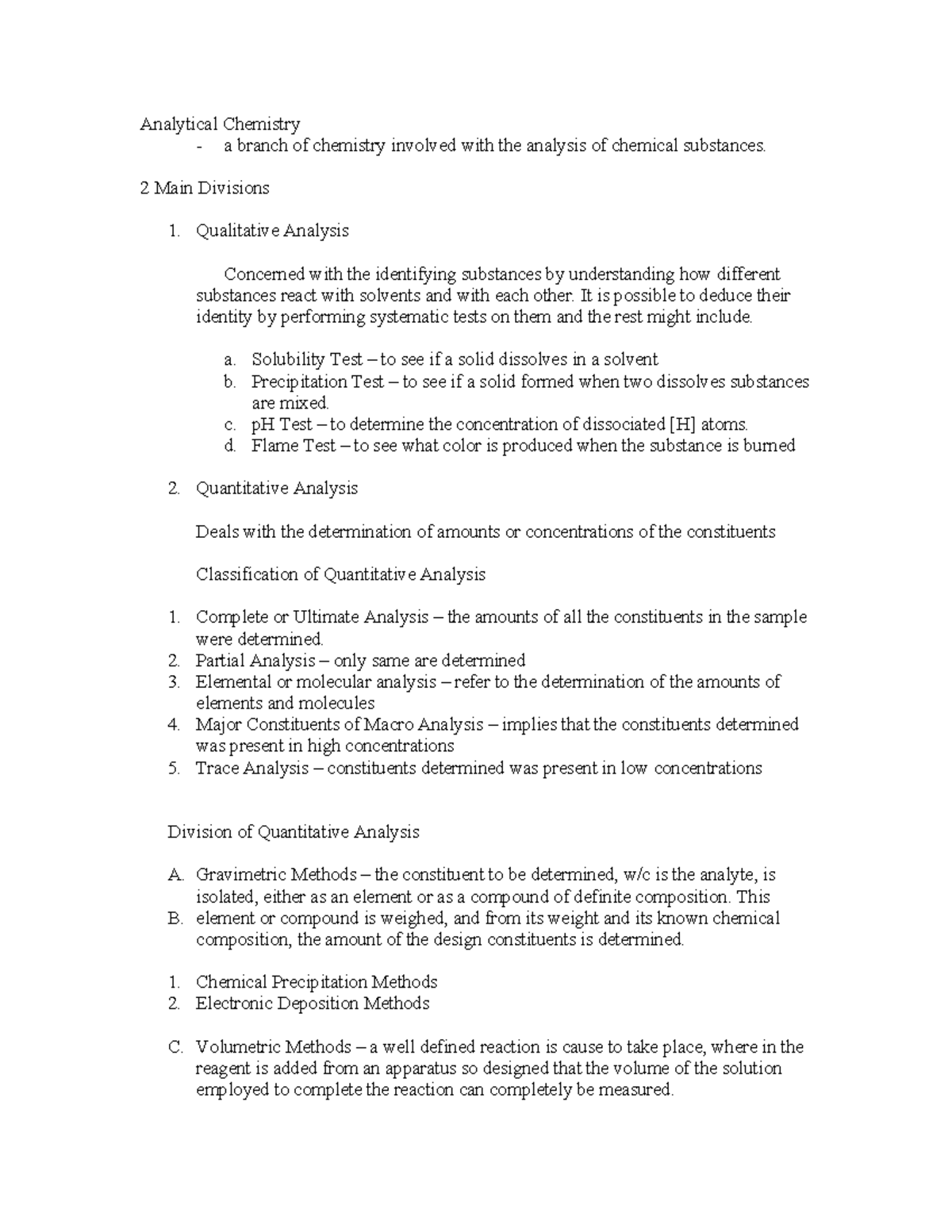 Sample-Problems-Stoichiometry - Analytical Chemistry - a branch of ...