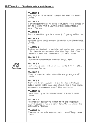 Focus ON STPM 8 - DRILL EXERCISES - Malaysian University English Test ...