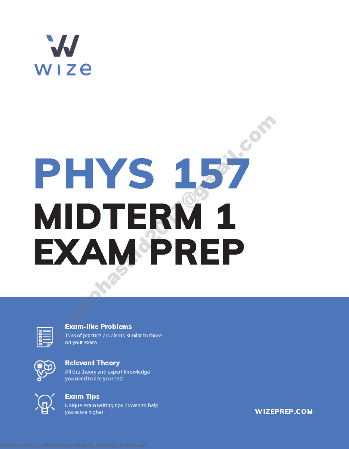 PHYS 157 midterm 1 practice prep questions - UBC - Studocu