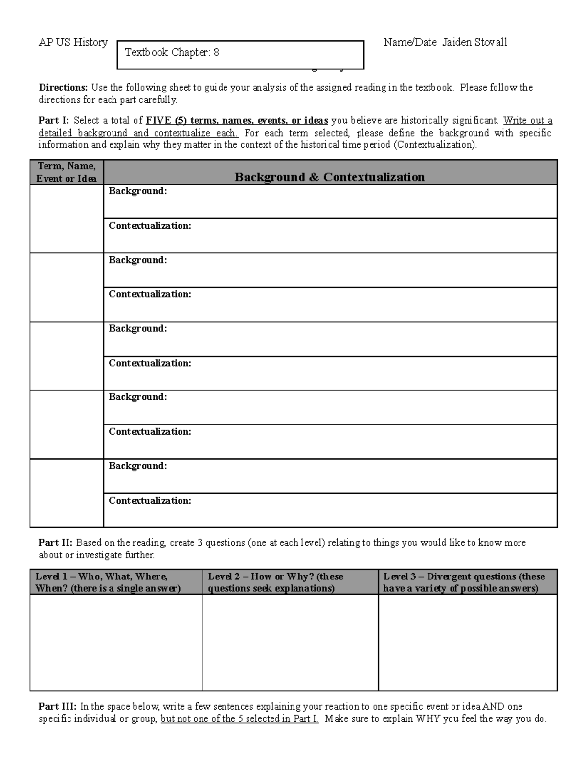 Textbook Reading Analysis - AP The future of the sigma association - AP ...