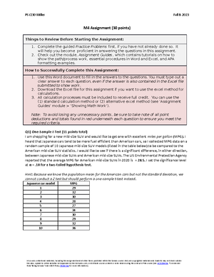 PSy 230 m4 Assignment - PSY 230 - ASU - Studocu