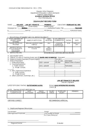 Learners-LOG - learners log profile - Republic of the Philippines ...