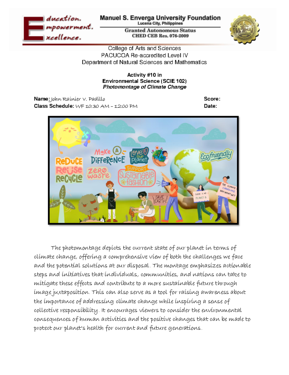Padillo-John-Rainier SCIE-102-ENVI-SCIE- Activity-10-1 - College of ...