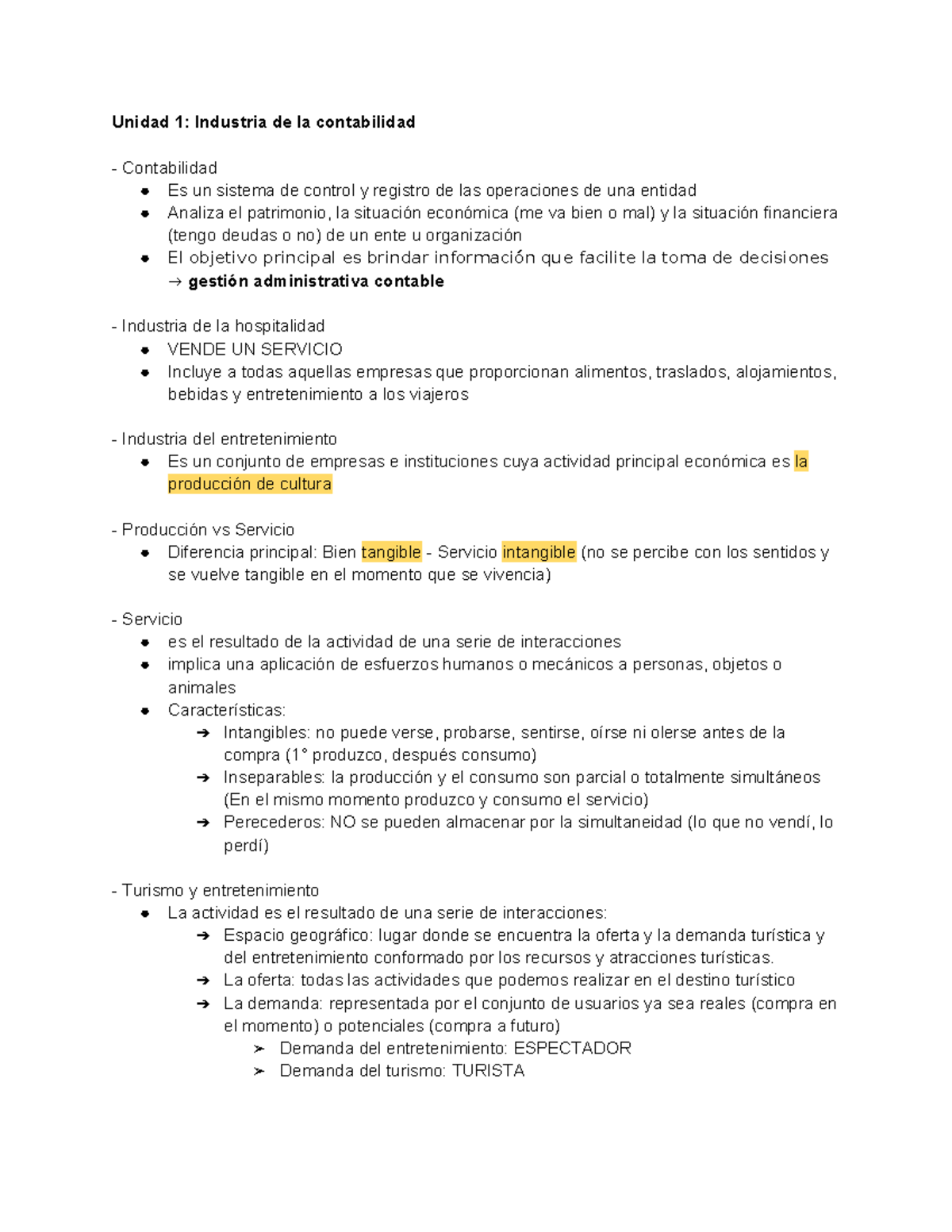Resumen Contabilidad UN 1 Y 2 - Unidad 1: Industria de la contabilidad Contabilidad Es un ...