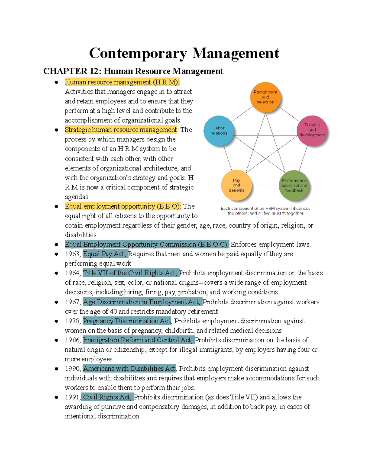 Contemporary Management CH 12 - Contemporary Management CHAPTER 12 ...