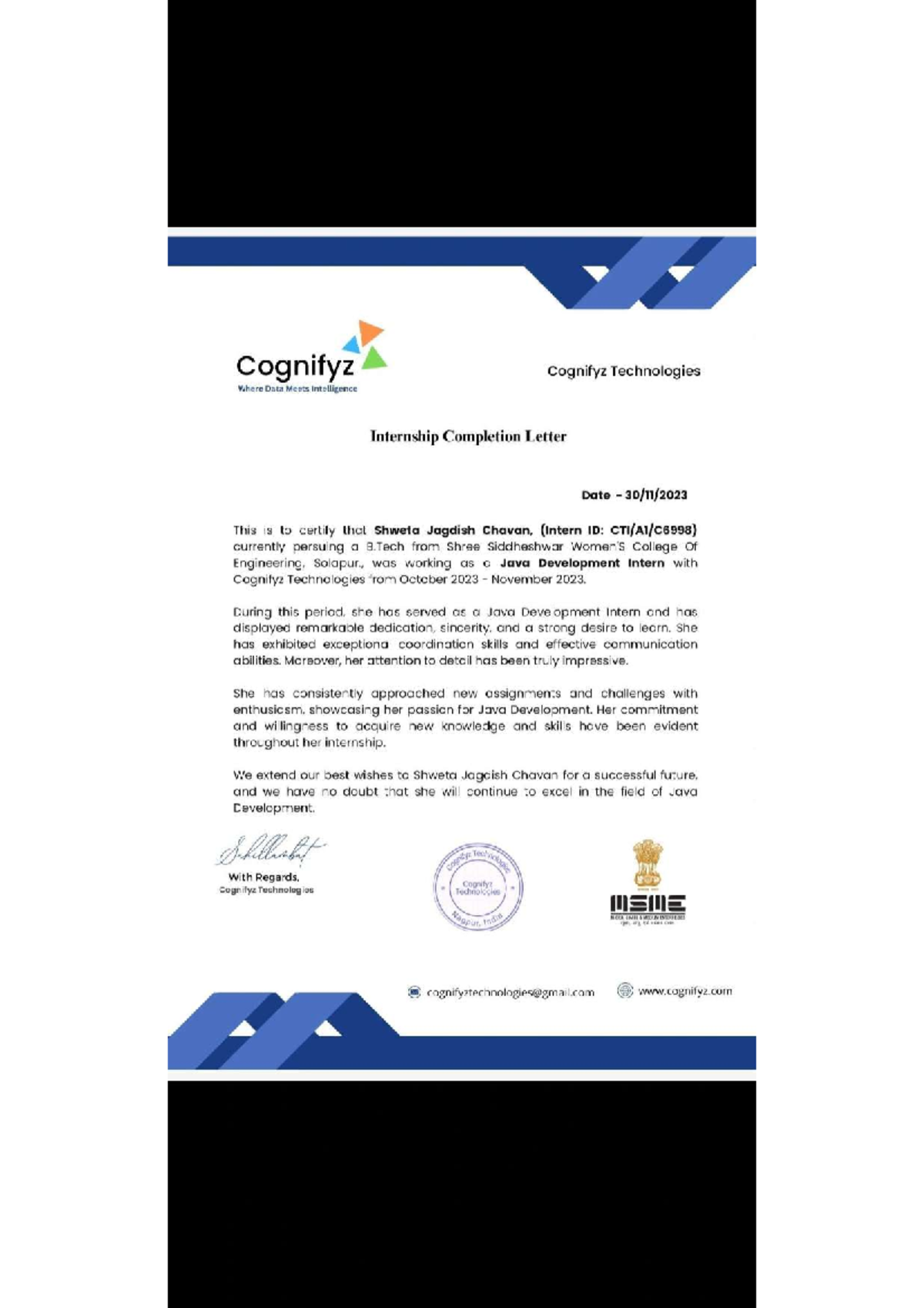 Inter - Cognifyz Cognifyz Technologies Where Data Meets Intelligence Internship Completion ...