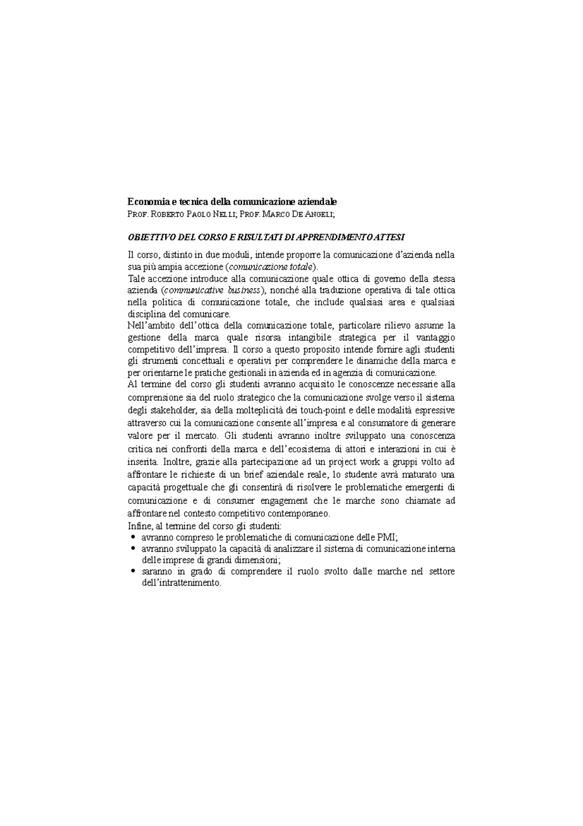 3B7A Economia tecnica comunicazione aziendale Nelli De Angeli ... 3B7A Economia tecnica comunicazione aziendale Nelli De Angeli ...