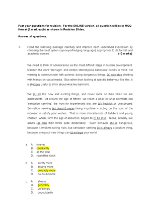 Audit Case Study Exercise - ACCA – Example question revision Camomile ...