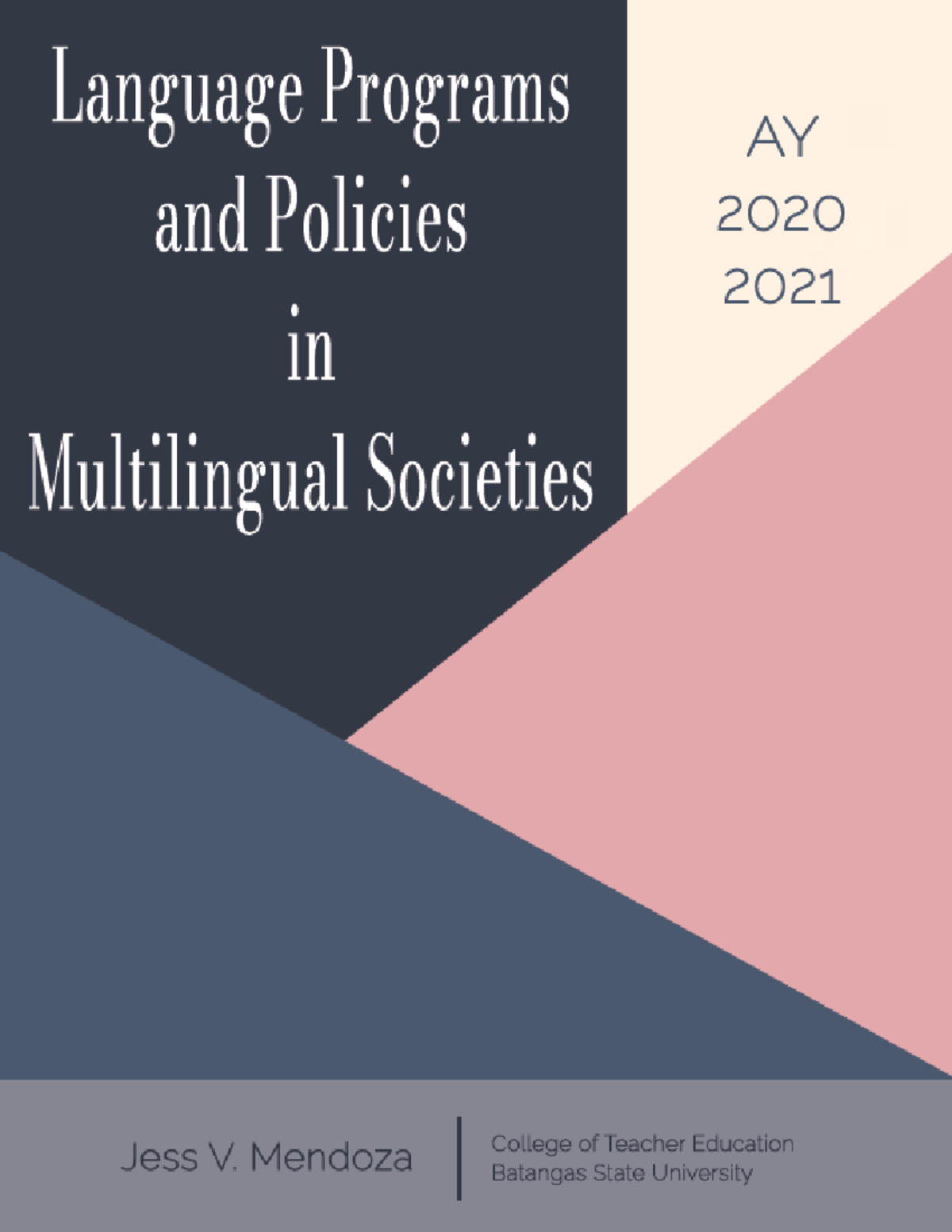 Prelims Module-ON- Language- Programs-AND- Policies-IN- Multilingual ...