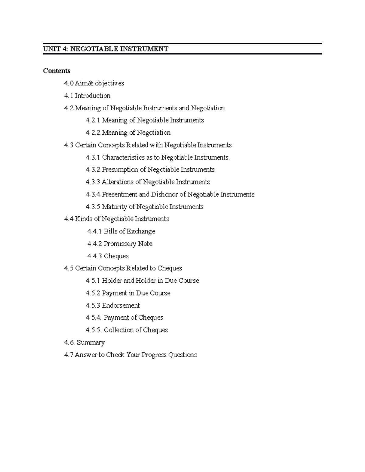 Banking%20Theory%20and%20Practice%20Chapter%20Four - UNIT 4: NEGOTIABLE ...