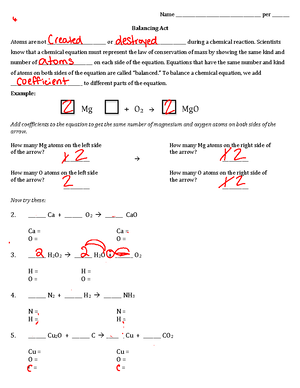 Balancing Chem Equations Gizmos SE - Gizmos are in ClassLink Student ...