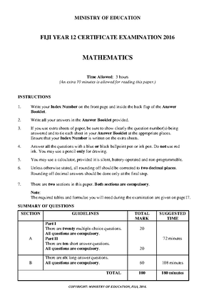 Exam May 2020, questions and answers - Mathematics - Studocu