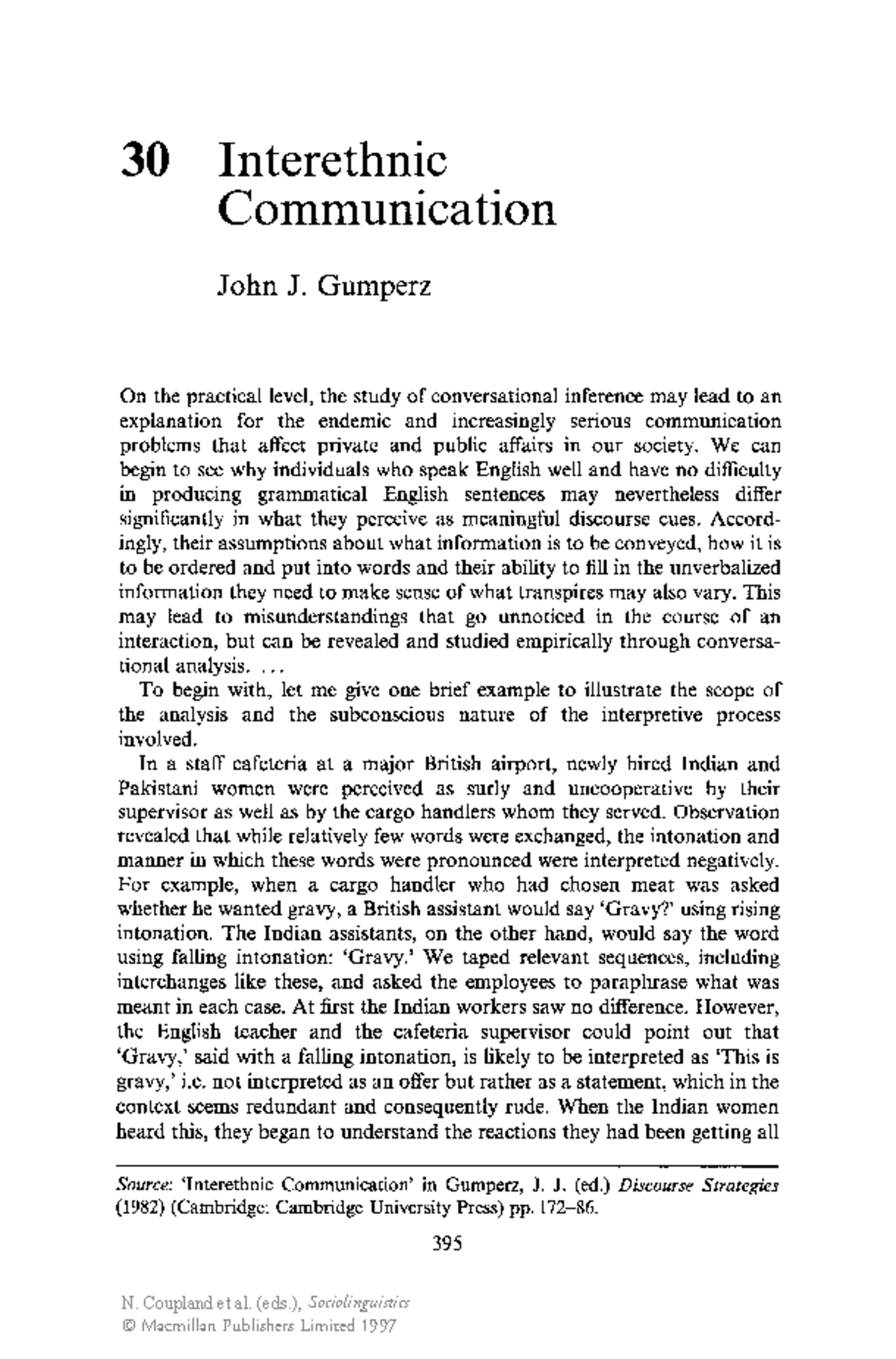 John J. Gumperz - Interethnic Communication - 30 Interethnic ...
