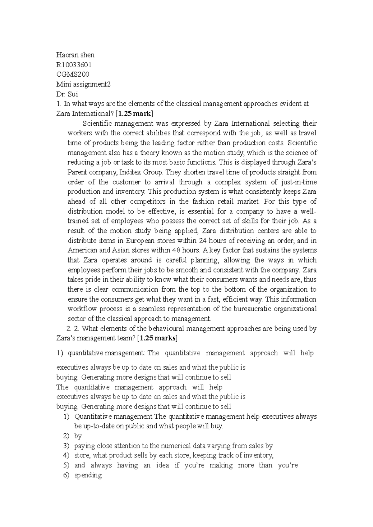 Cgms200 assignment 2 - yes - Haoran shen R CGMS Mini assignment Dr. Sui In what ways are the ...