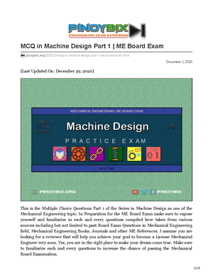 Handouts MD Day 1 - Integration Engineering Day 1 - I. MACHINE ELEMENTS ...