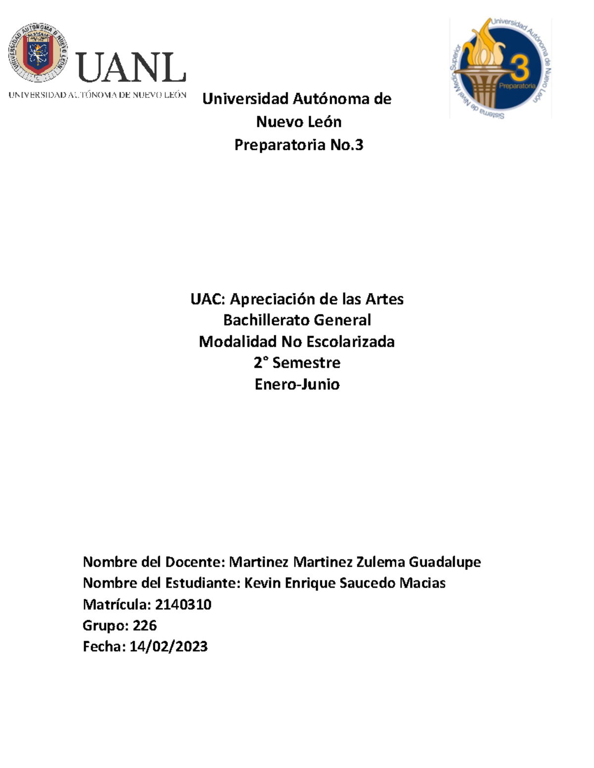 KESM AR3 Etapa 1 AA - UNIVERSIDAD AUTONOMA DE NUEVO LEON PREPARATORIA 3 - Universidad Autónoma ...