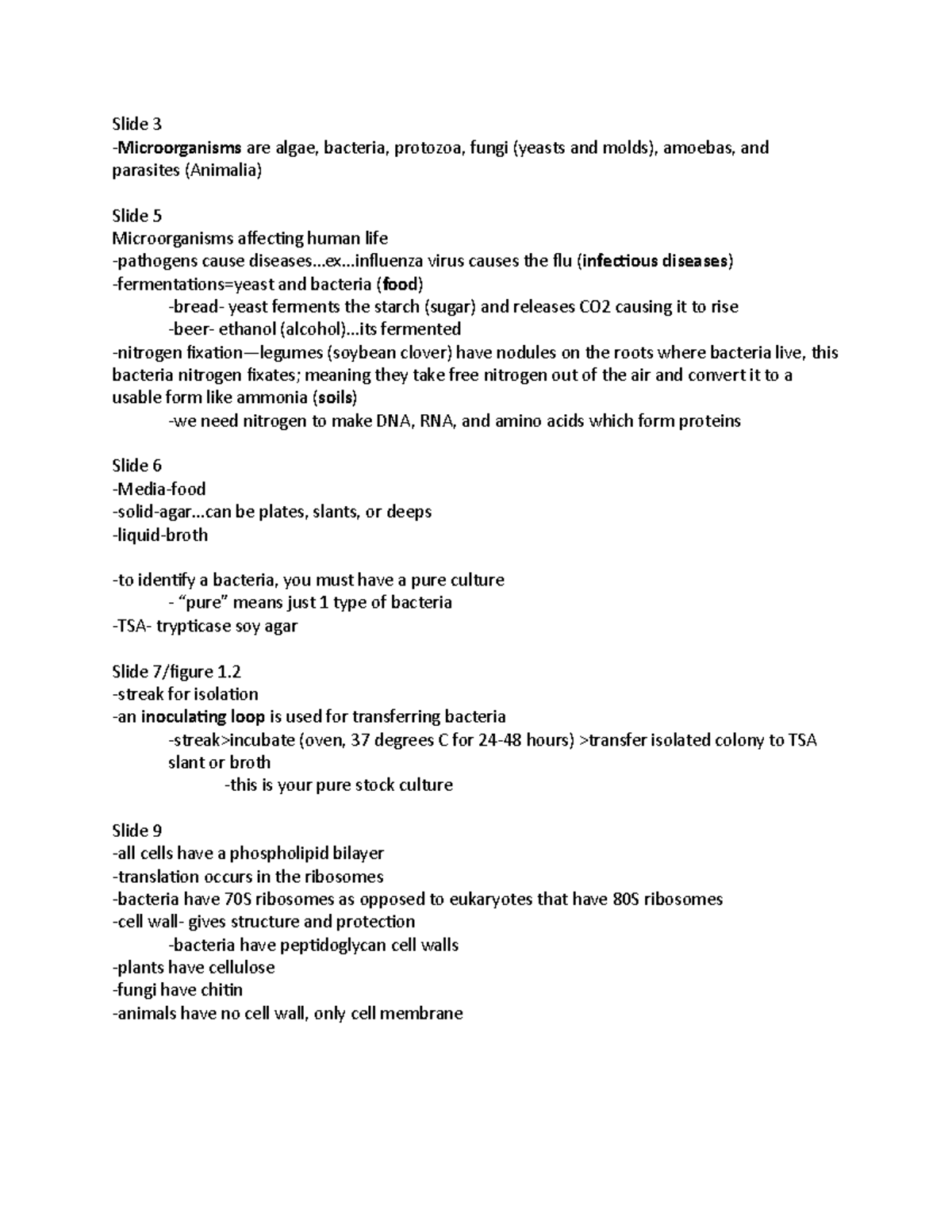 Chapter 1 Notes - birdsong - Slide 3 -Microorganisms are algae ...