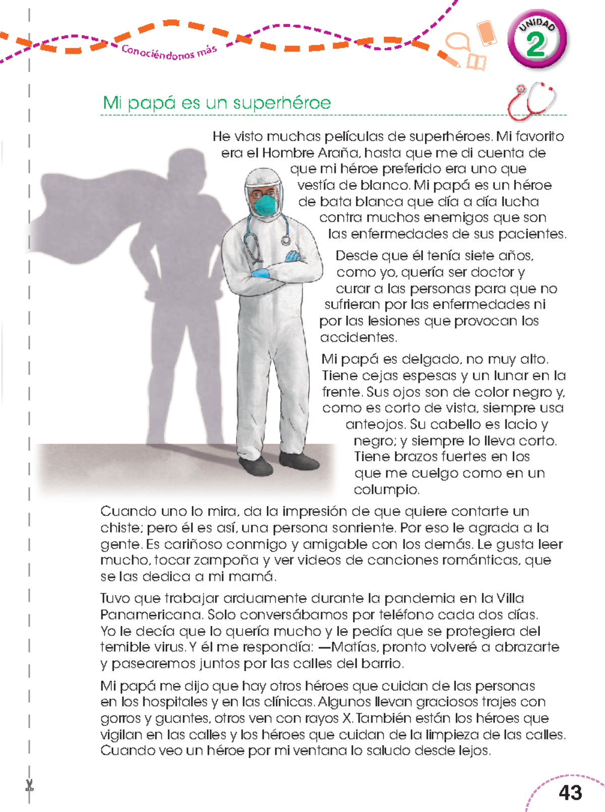 Mi papá es un superhéroe - 22 U N I D AD 43 C o n o c i é n d o n o s m á s C o n o c i é n ...