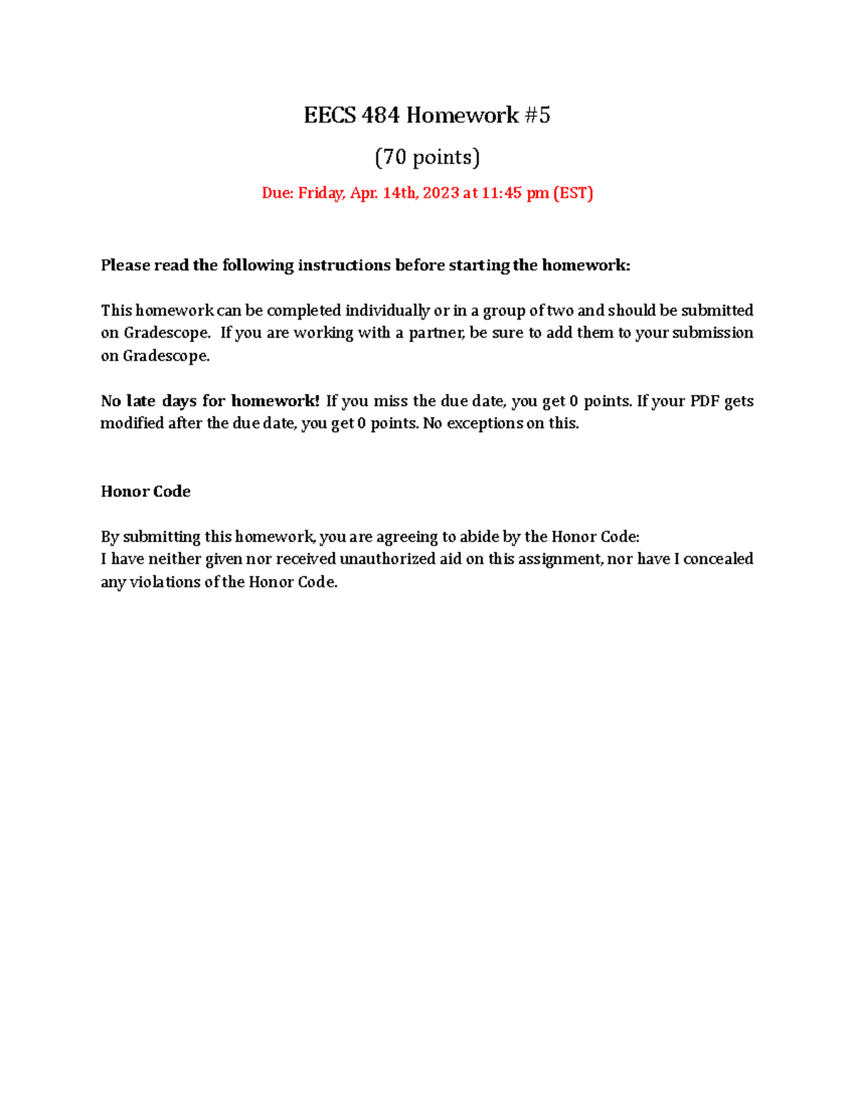 EECS 484 HW5 - Homework 5 - ¿Ã¿ KIASKNG ºÀ Â» LKEJPO¡ QA NE@=U LN ¼¿PD ½»½¾ =P ¼¼ ¿À LI - Studocu