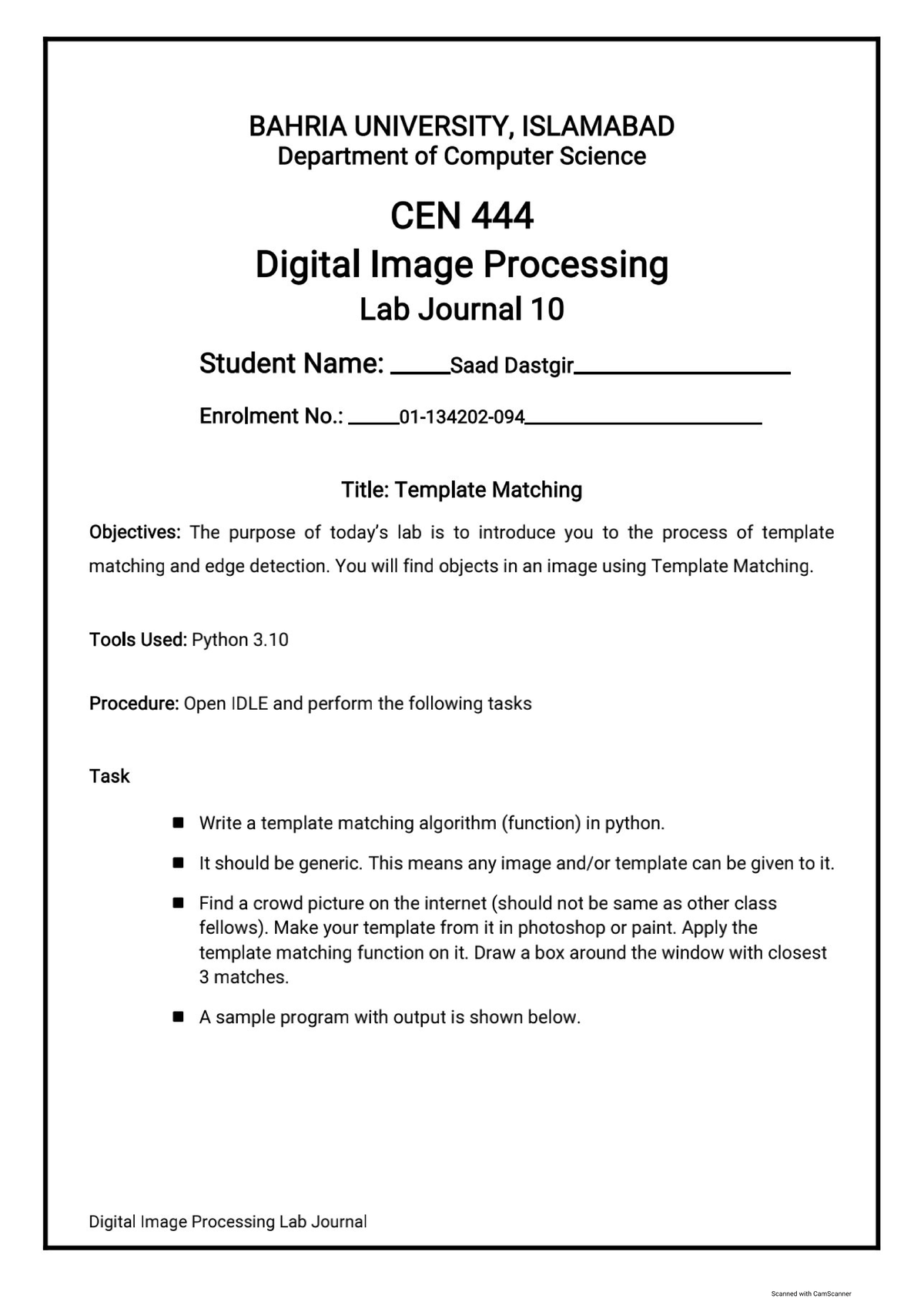 01 134202 094 11161181806 11122023 092931 pm - Digital Image processing - Studocu