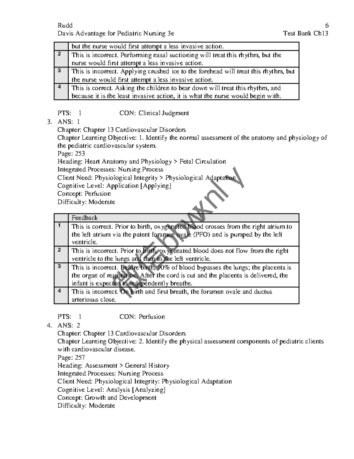 Test bank pediatric nursing critical components of nursing care 3rd ...