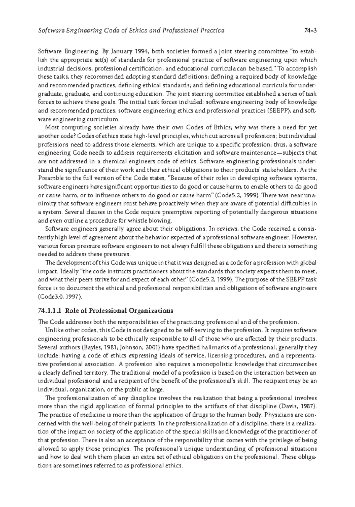 Computing handbook cse (22) - Software Engineering Code of Ethics and ...