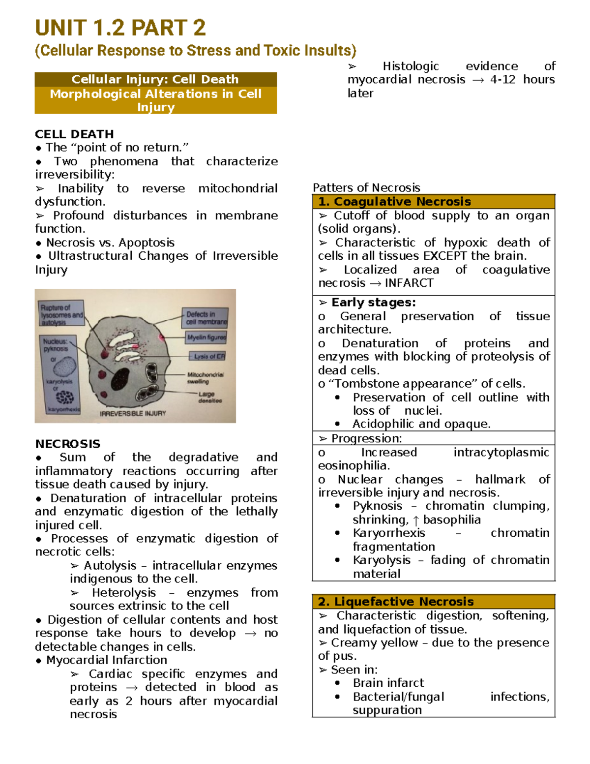 Histopath-UNIT-1 - Histopath - (Cellular Response to Stress and Toxic ...