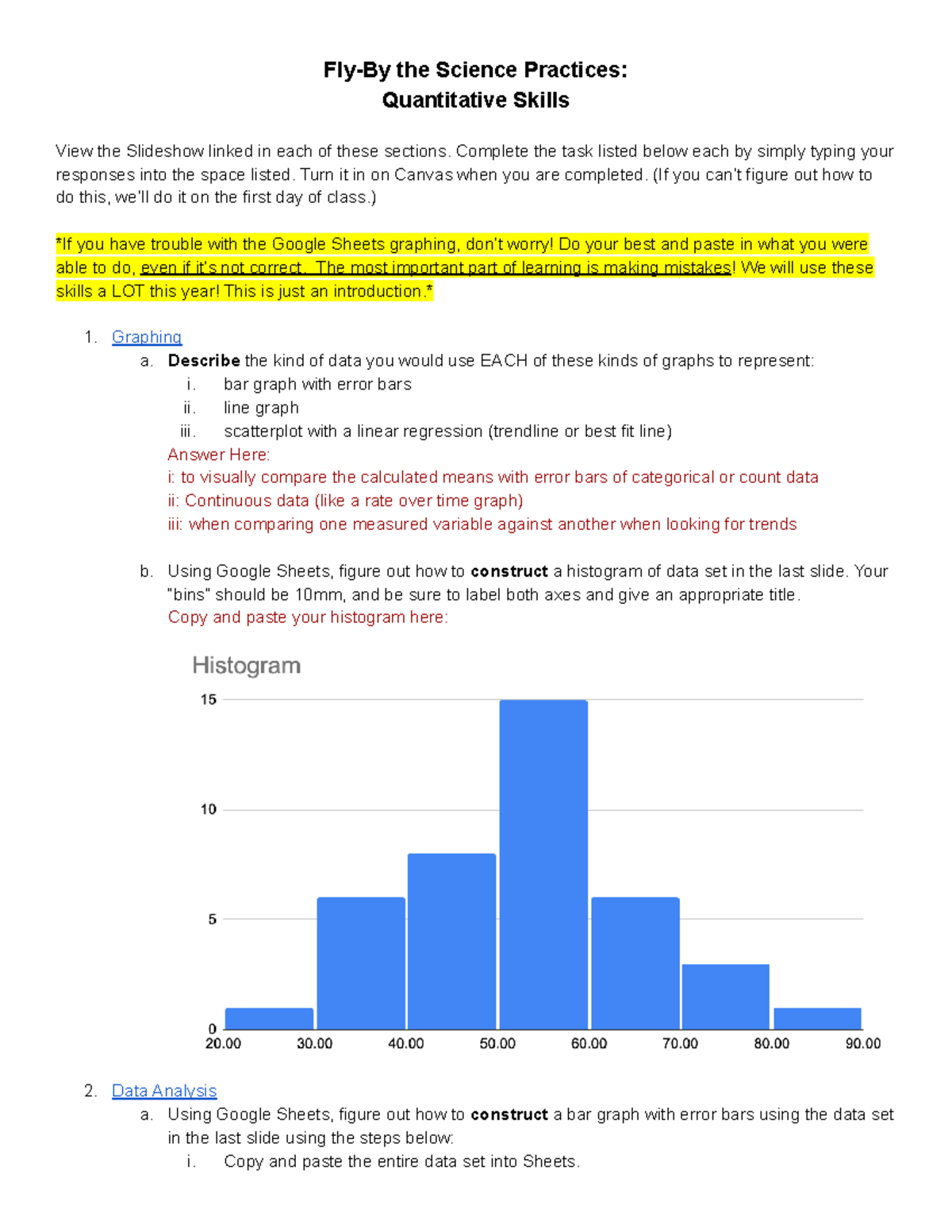 Fly-By the Science Practices KEY - Fly-By the Science Practices ...