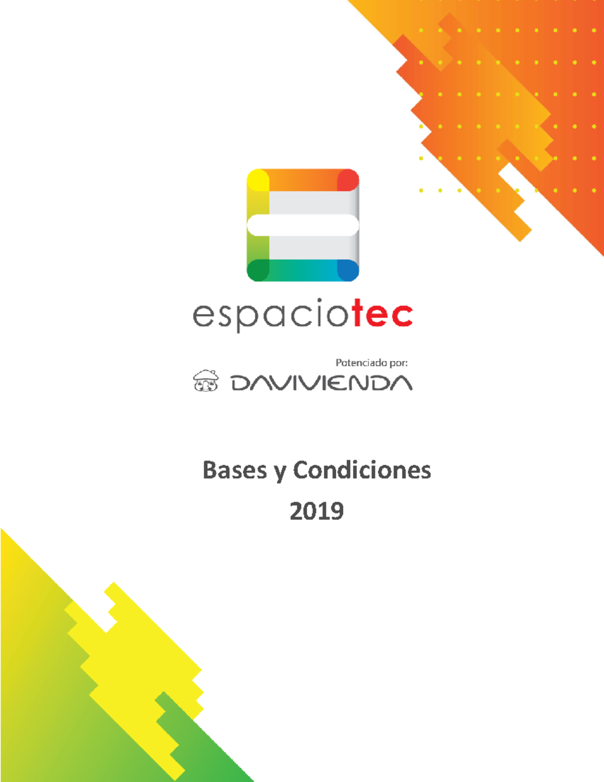 Bases y condiciones Espacio TEC 2019 - Bases y Condiciones 2019 1 ...