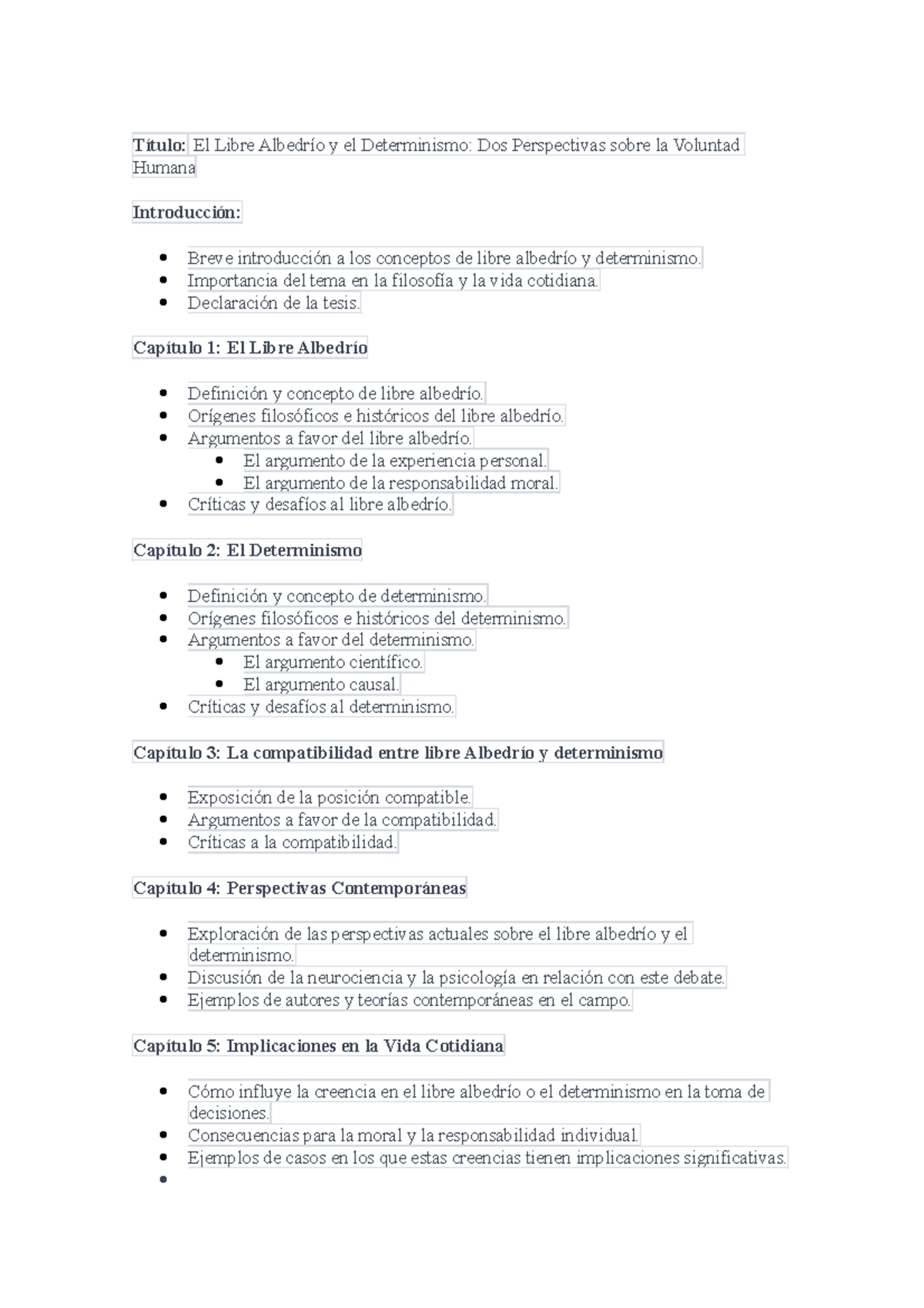 El rol de la mujer en la sociedad actual - Título: El Libre Albedrío y el Determinismo: Dos ...