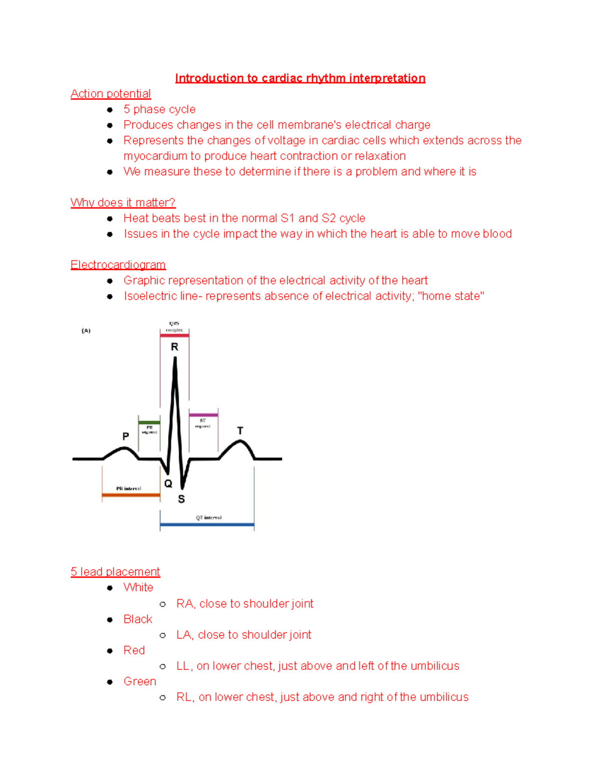 Cardiac rhythm interpretation - Introduction to cardiac rhythm ...