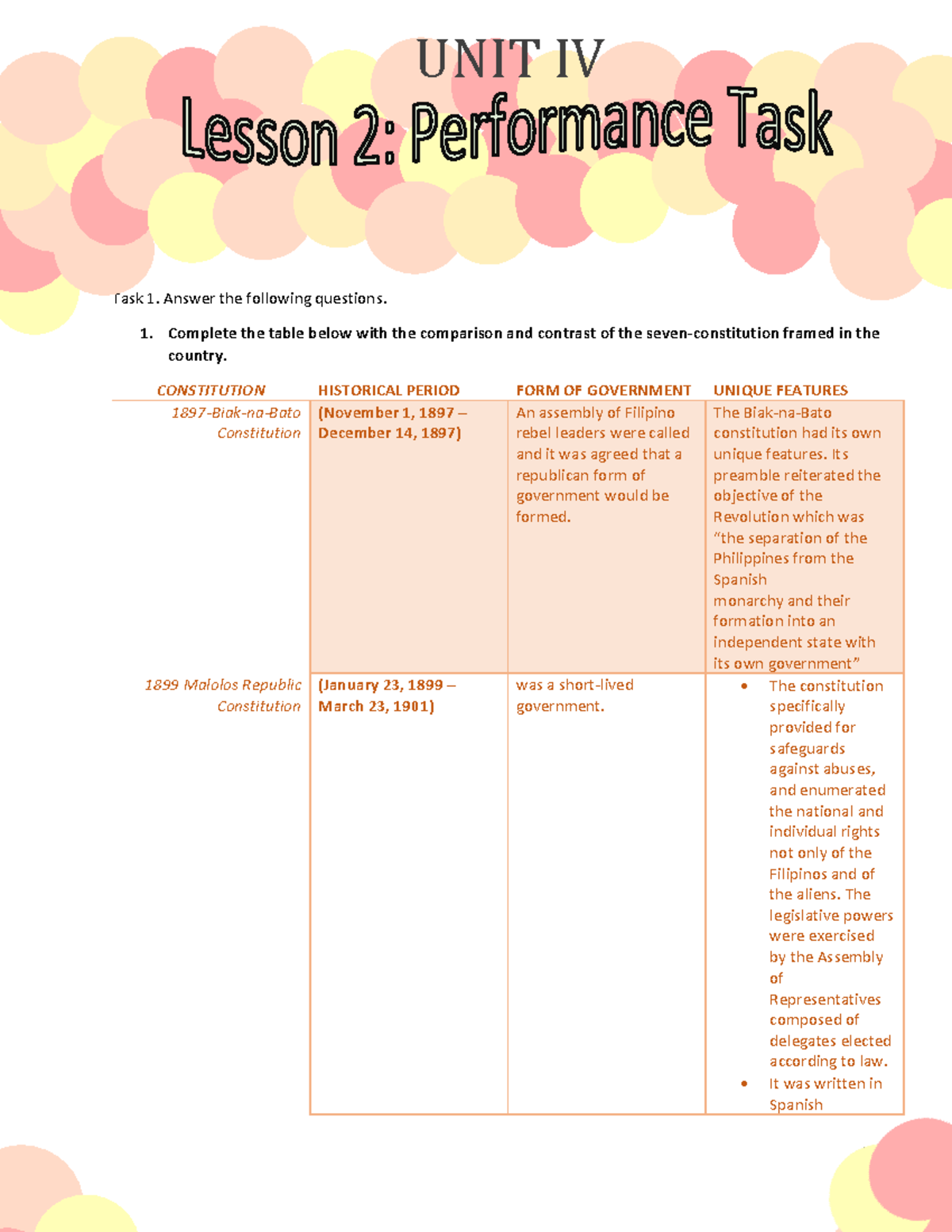 Lesson-2-PT - essays and assignments - Task 1. Answer the following questions. Complete the ...