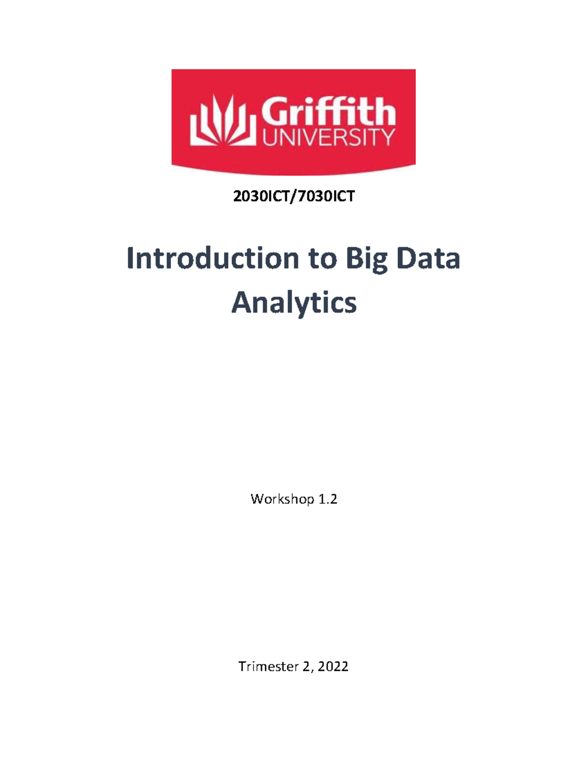 Workshop 1.2 Instructions - 2030ICT/7030ICT Introduction to Big Data ...