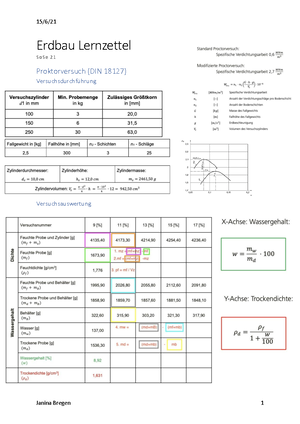 Straßenbau. Lernzettel docx - Straßenbau – Lernzettel Grundlagen der ...