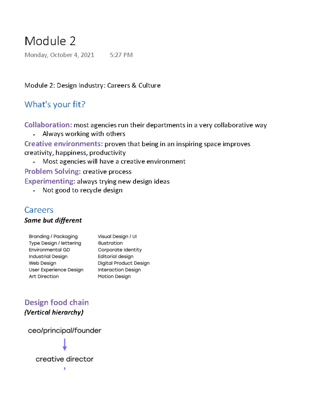 Module 2 - Design Industry - Studocu