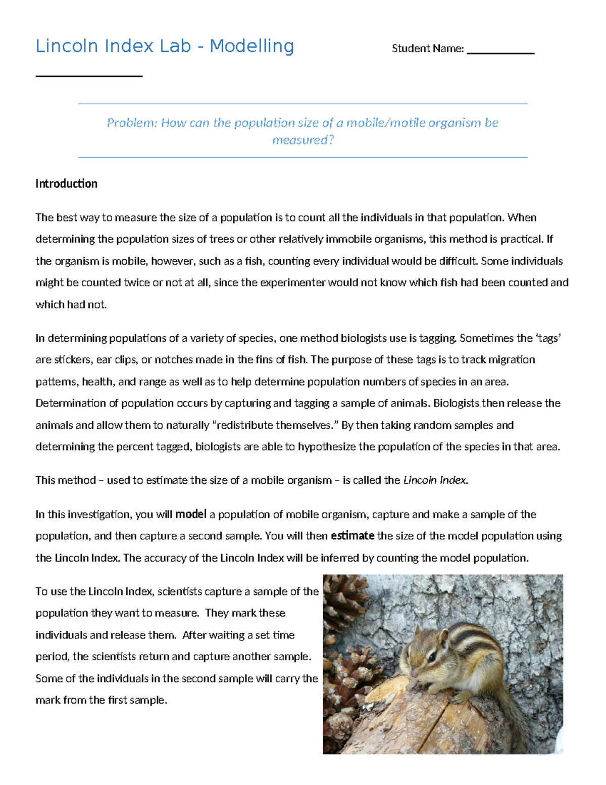 Lincoln Index Lab - Good practice - Lincoln Index Lab - Modelling ...