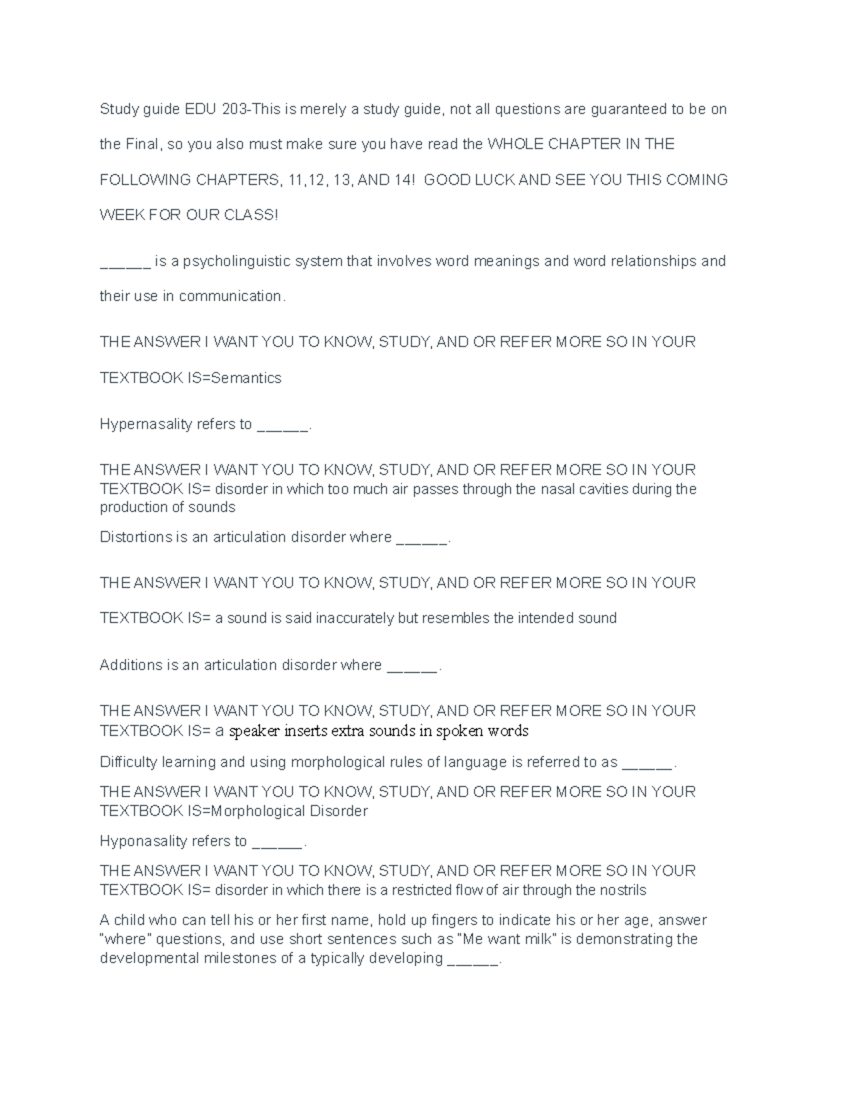 Dd7a230fa44b6cb948a459bff22347 fc - Study guide EDU 203-This is merely ...