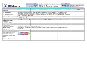 DLL Math 3 Q1 W1 - Math - GRADE 3 DAILY LESSON LOG School: Sto. Nino ...