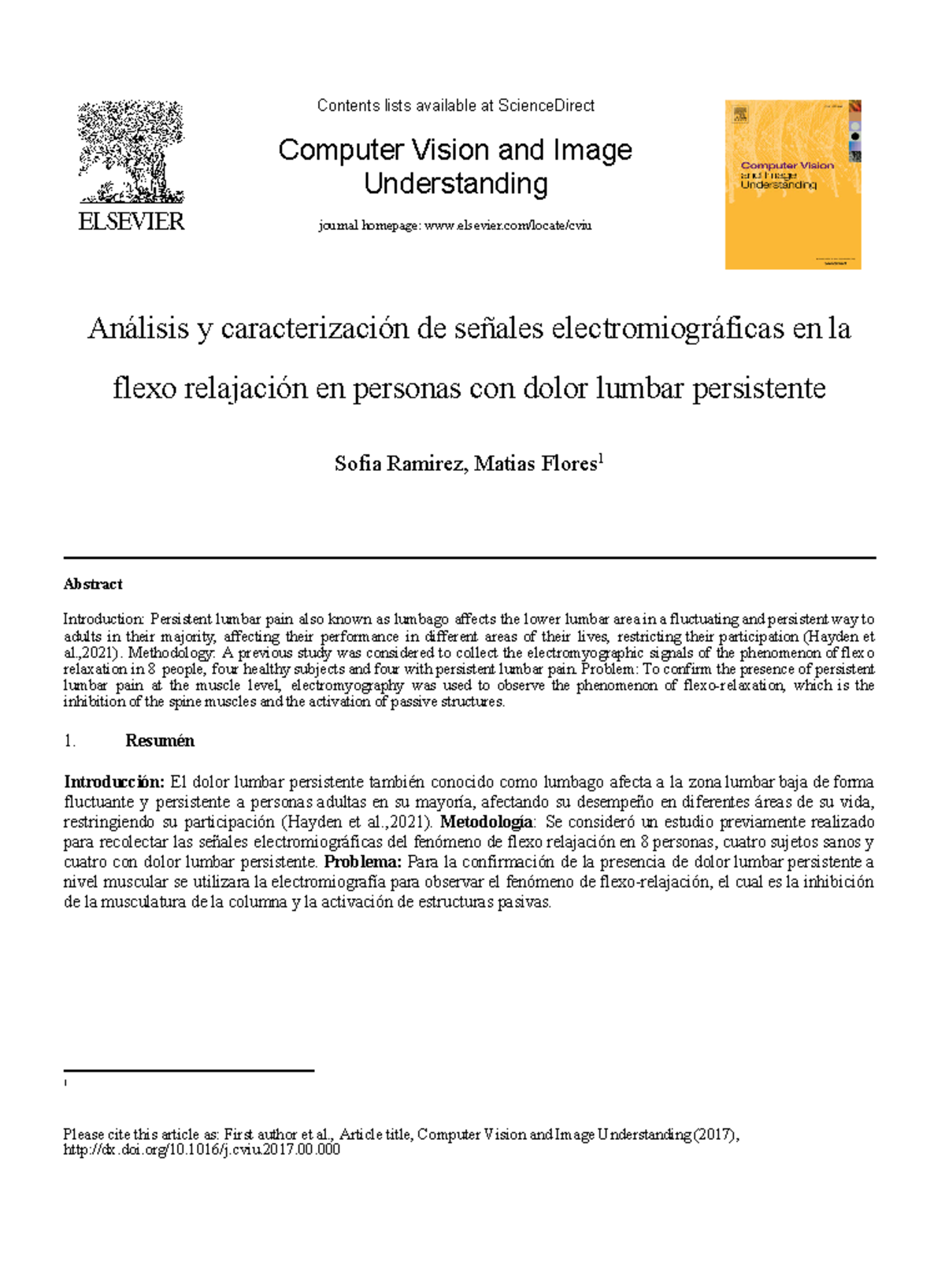 Proyecto procesamiento digital de señales - Contents lists available at ScienceDirect Computer ...