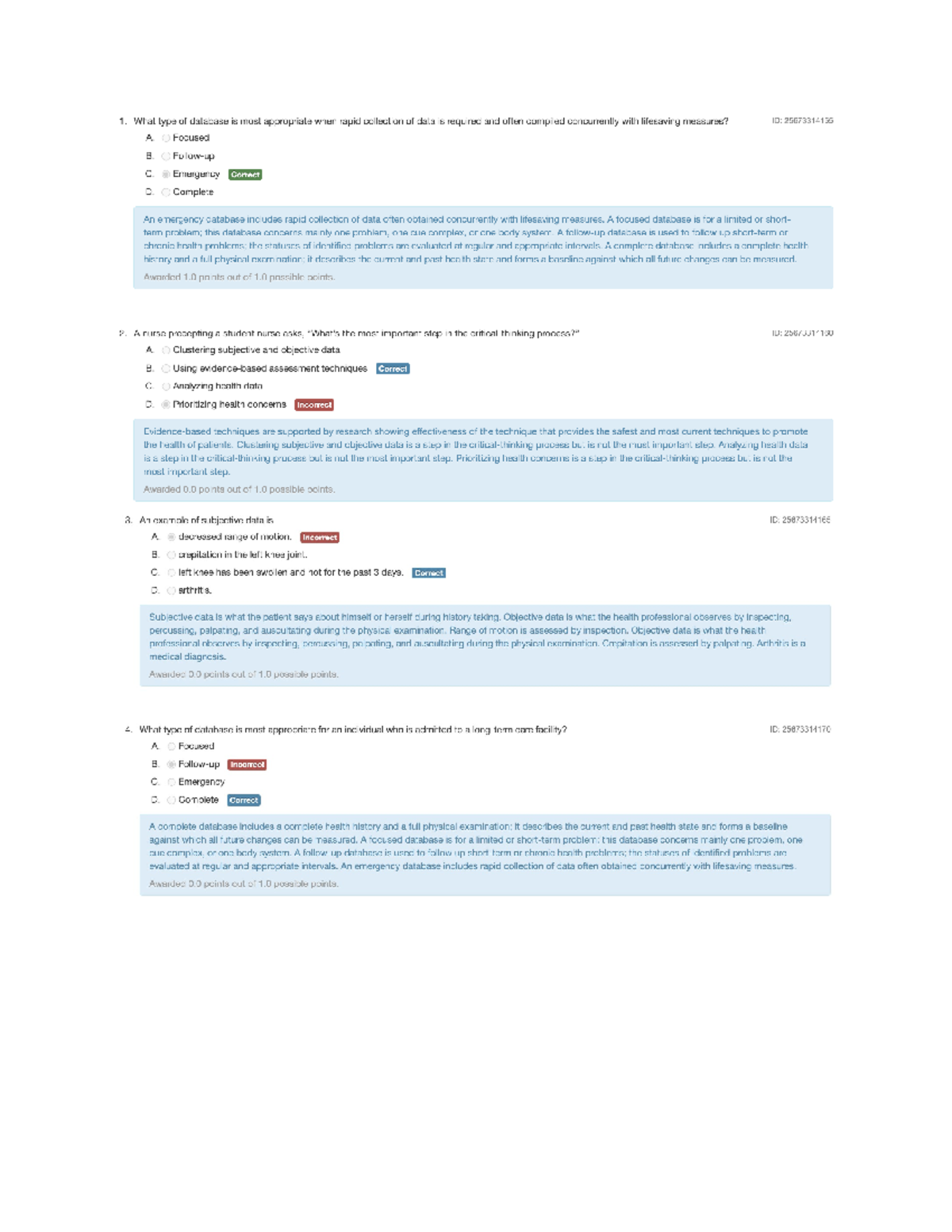 CH 1 Review Questions - study doc - NSG 3130 - Studocu