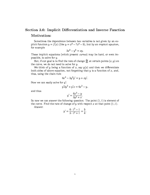 15section 3 - notes - Sections 1 and 3: Inverse Functions and their ...