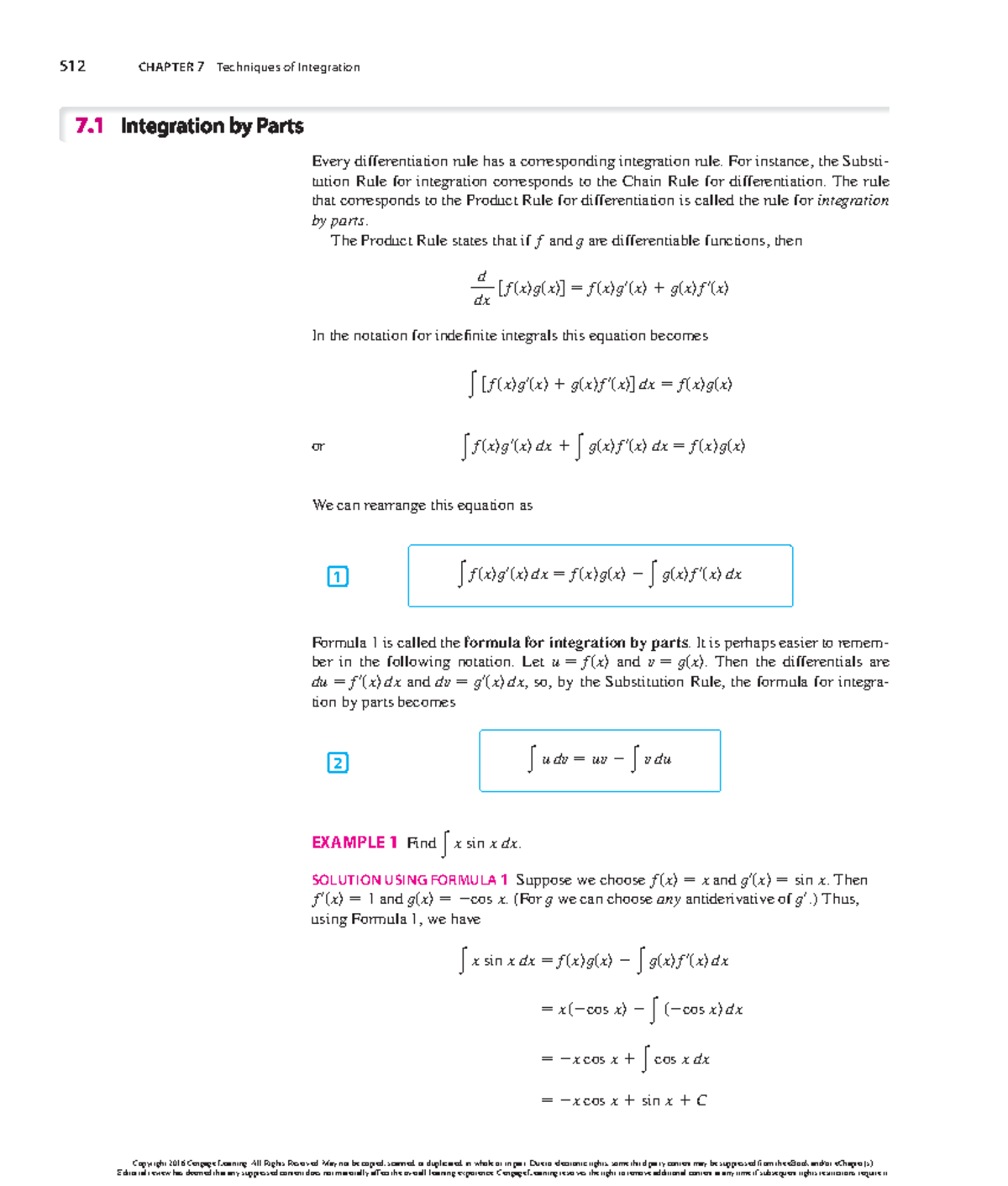 MATH CH - math work - 512 CHAPTER 7 Techniques of Integration Every ...