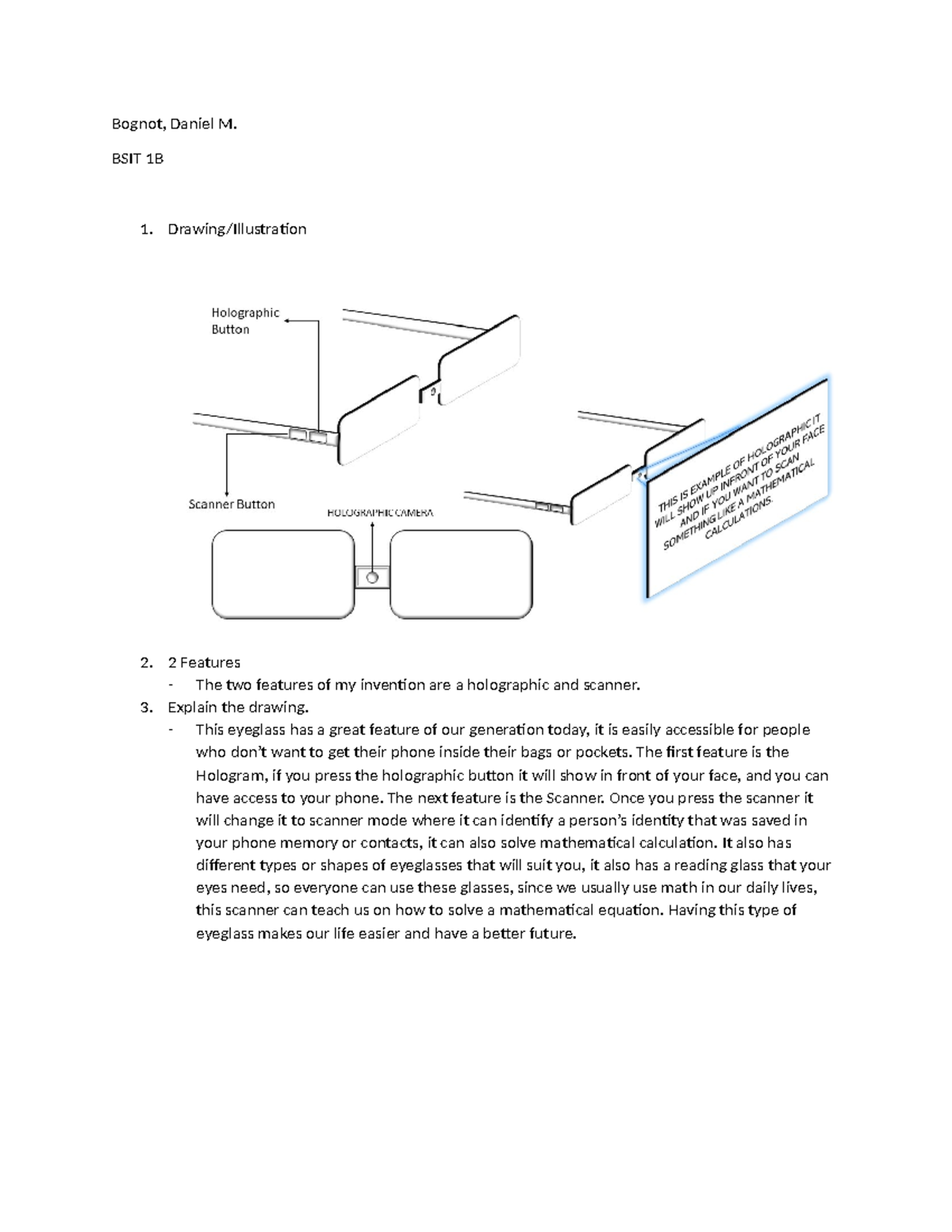 03 Lab 01 - Bognot, Daniel M. BSIT 1B 1. Drawing/Illustration 2. 2 ...