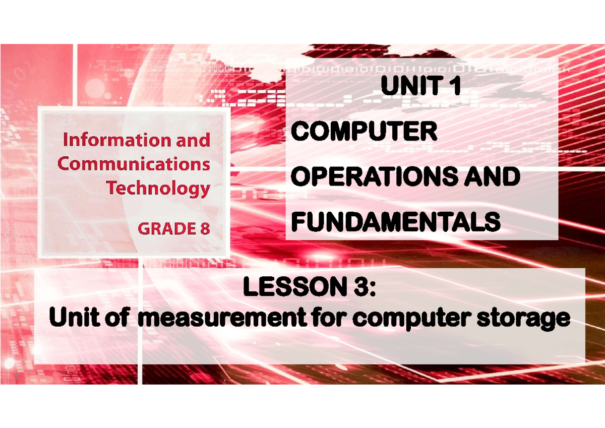 PIS Notes Memory - UNIT I Information and COMPUTER Communications ...