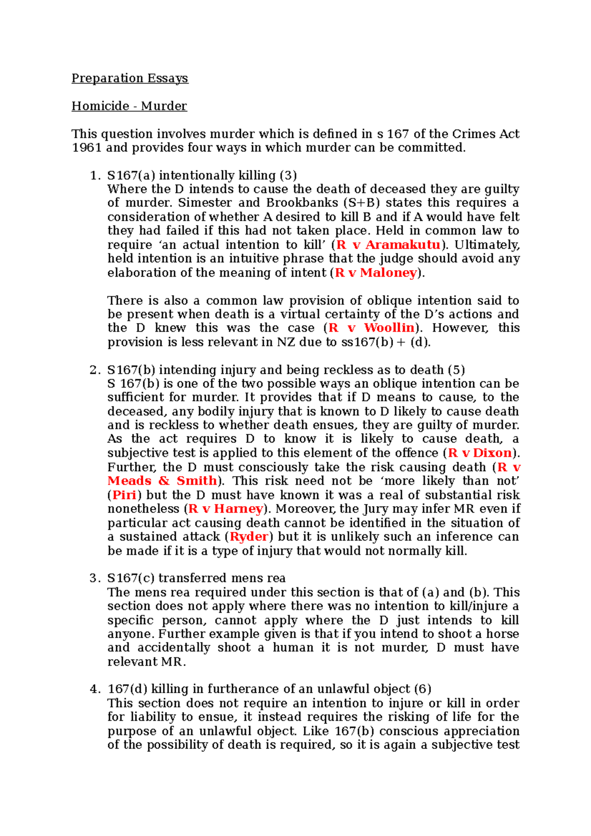 Preparation Essays Murder - Preparation Essays Homicide - Murder This ...