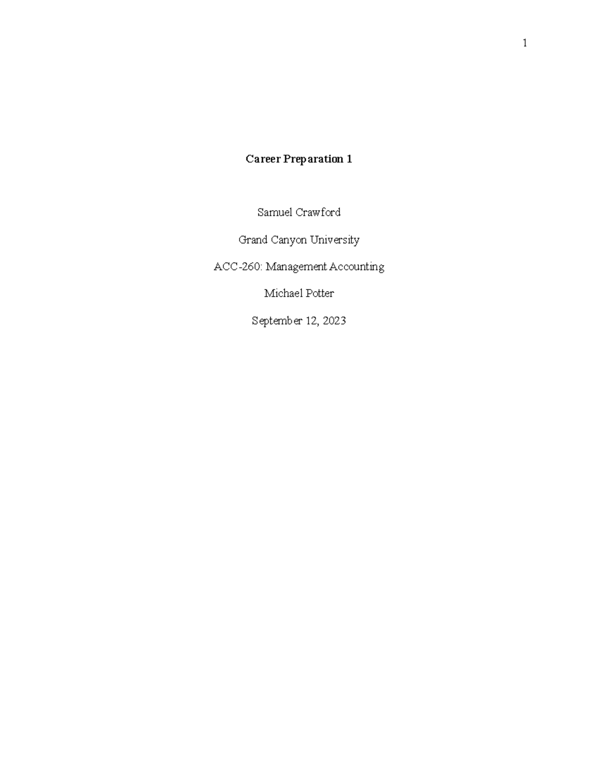 Career Preparation 1 - This certification will help my career post ...