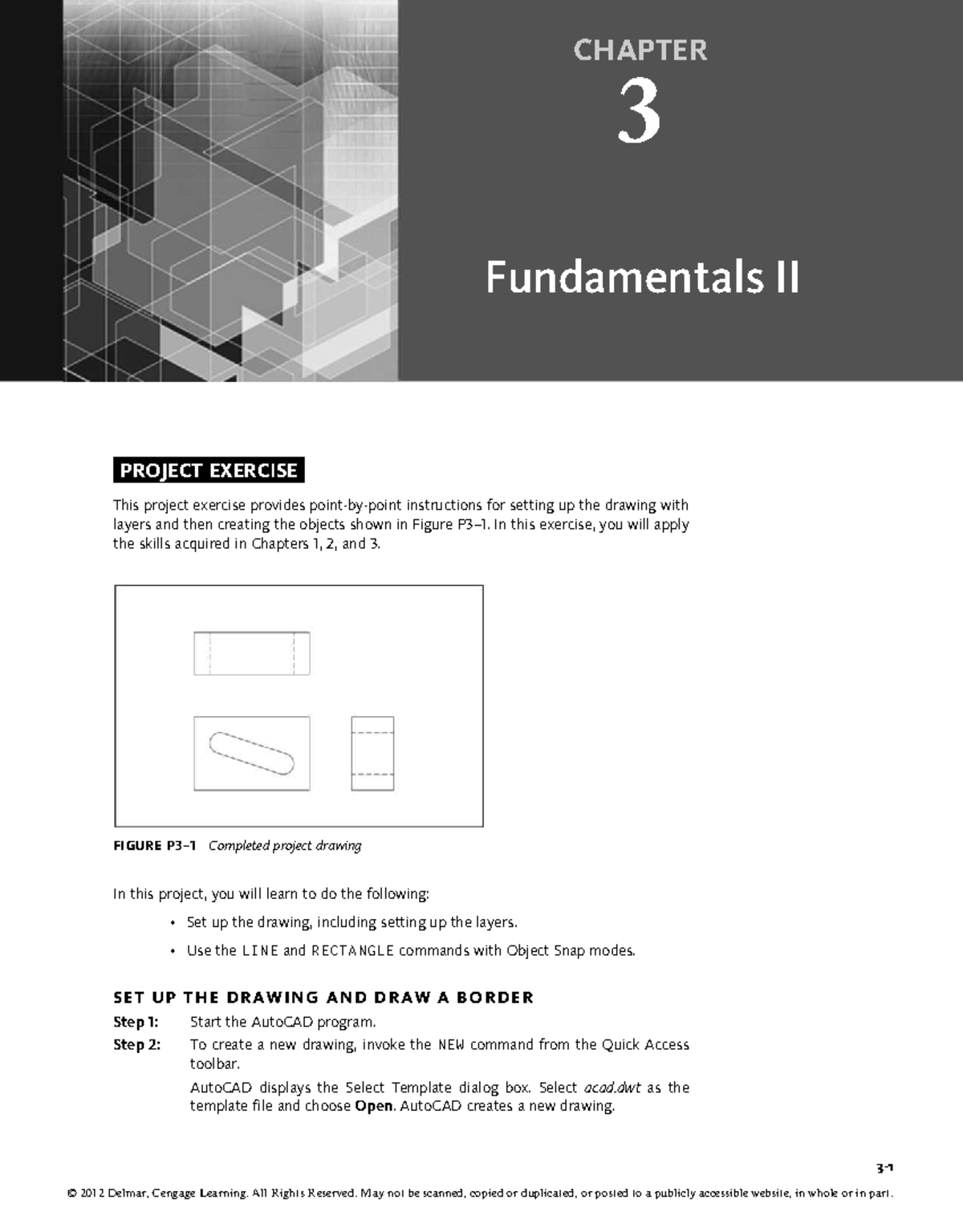 Autocad Fundamentals - CHAPTER 3 Fundamentals II PROJECT EXERCISE This ...