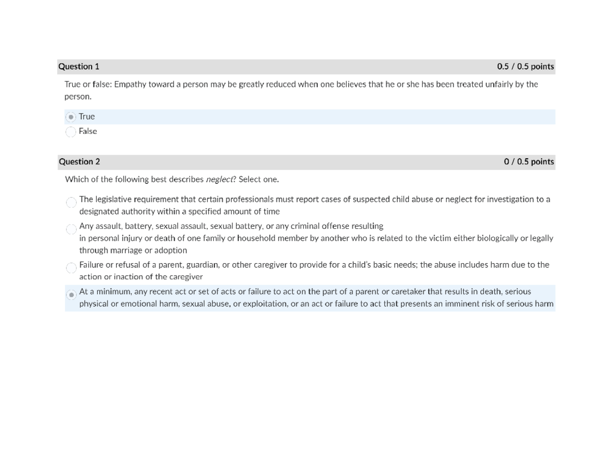 CJ 315 4-0 Check Your Knowledge (4.5)(A-) - Question 1 0 0 points True ...